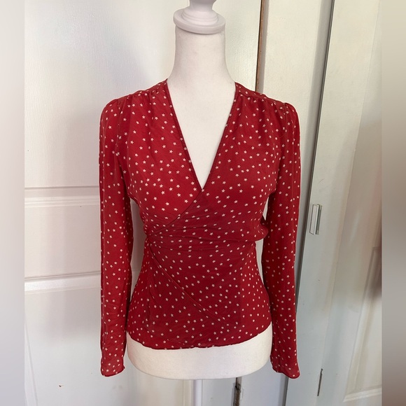 Realisation Par | Tops | Realisation Par Red Polka Dot Stars 0 Silk ...